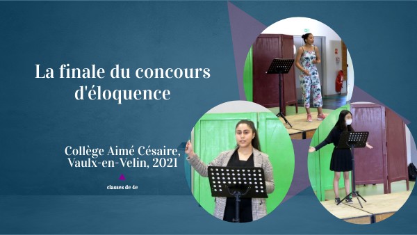 Finale du concours d'éloquence | Genially