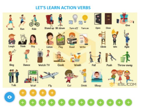 A1 - ACTION VERBS | Genially
