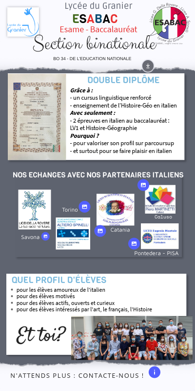 Présentation de la Section | Genially