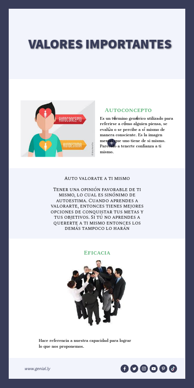 Valores importantes | Genially