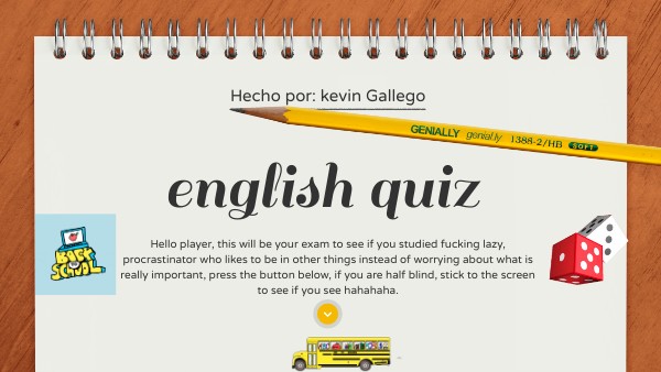 english quiz | Genially