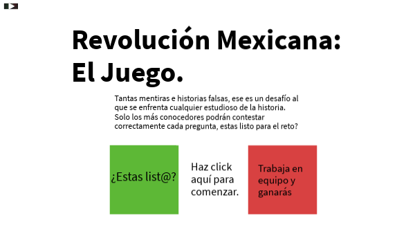 Juego historia revolución.