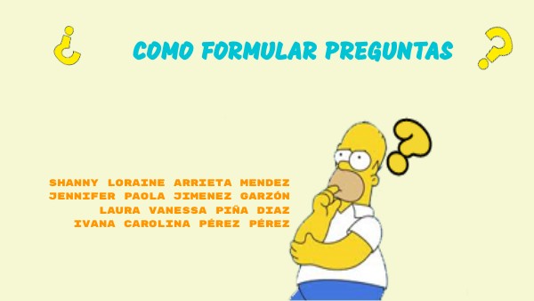 Como formular preguntas