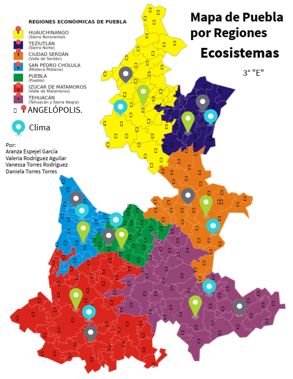 Mapa de Puebla por Regiones | Genially