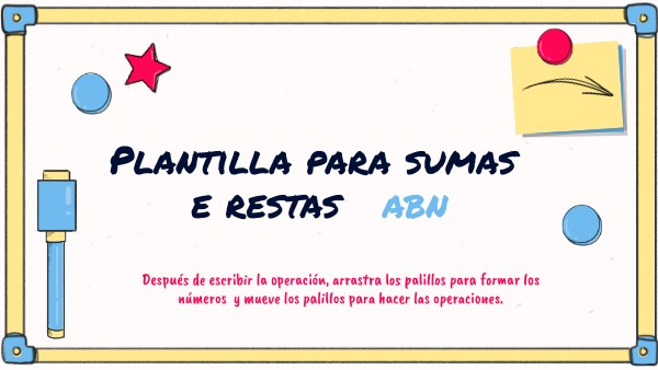 Plantilla sumas y restas ABN