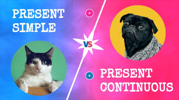 Present simple and present continuos | Genially