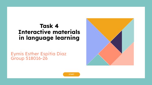 Task 4 - Interactive materials in language learning