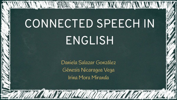 Connected Speech in English