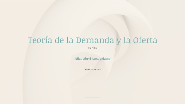 OFERTA Y DEMANDA | Genially