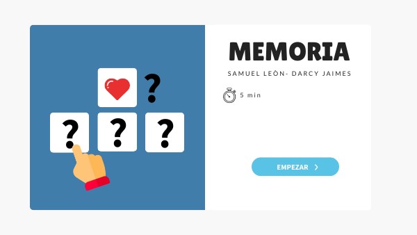 JUEGO MEMORIA | Genially