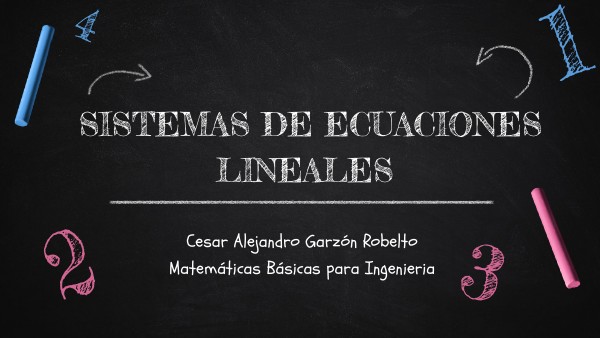 Sistemas de ecuaciones lineales | Genially