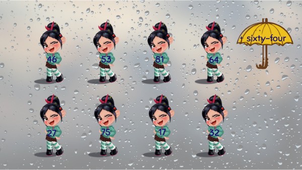 Numbers Umbrellas | Genially