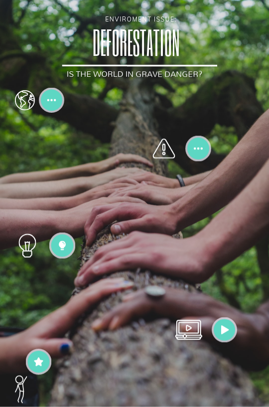 Interactive deforestation | Genially