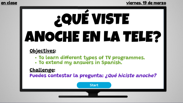 Y8 3. TV PROGRAMMES 1