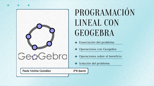 Programación con Geogebra | Genially