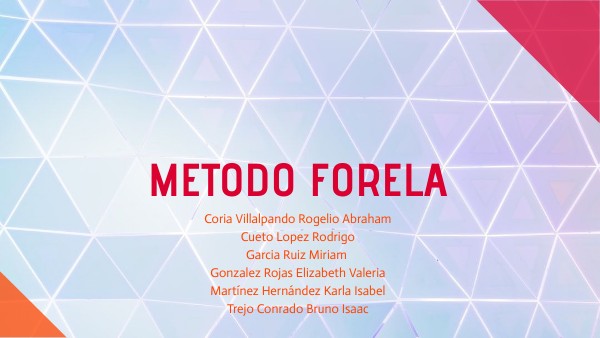 Metodo Forela | Genially