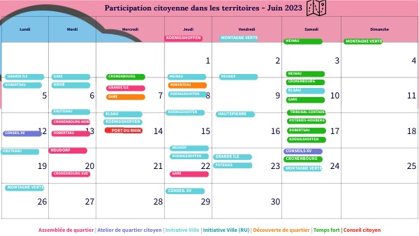 Calendrier CAPC Juin 2023