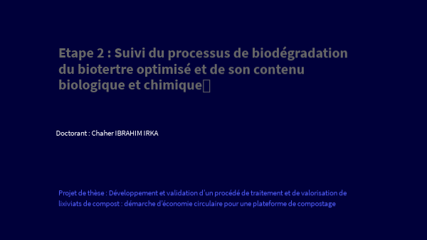 Echange Avec M. Pierre CHRISTEN (IMBE)