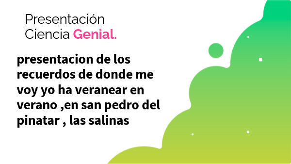 PRESENTACIÓN CIENCIA GENIAL VIBRANT | Genially