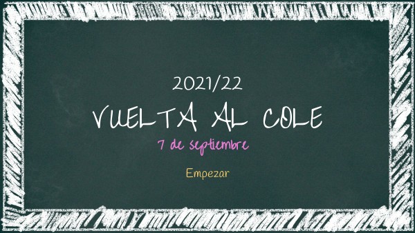 Vuelta al cole 2021