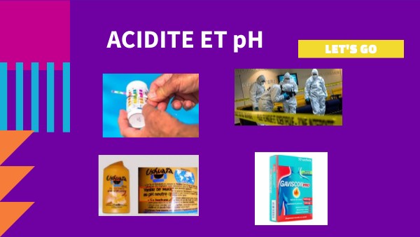 Acidité et pH