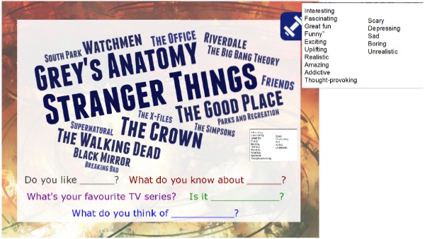 G4 - Talking about your favorite shows | Genially