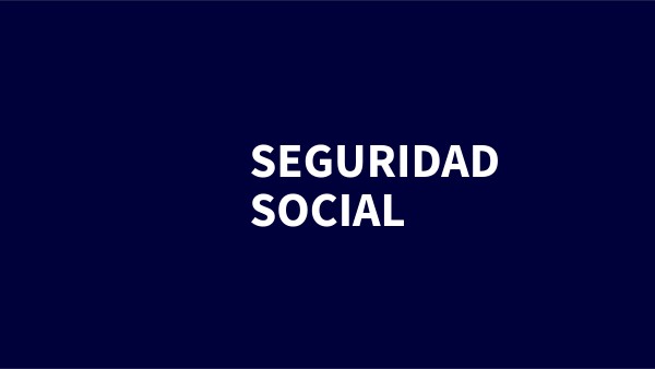 SEGURIDAD SOCIAL