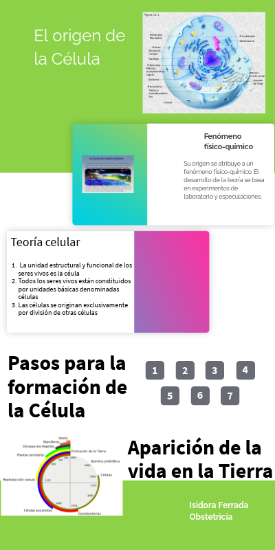 Infografía el origen de la célula | Genially