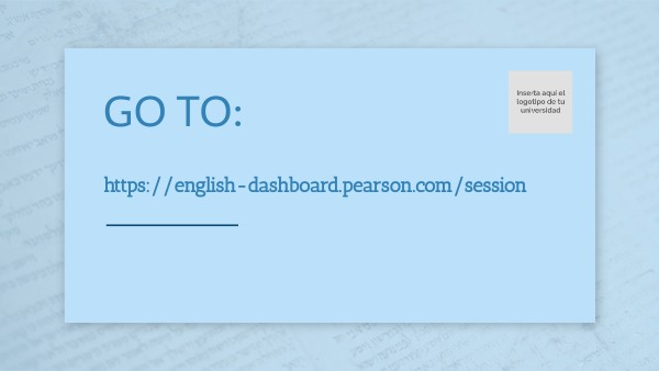 PEARSON PLATFORM | Genially