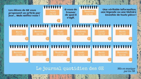 Journal des 6E