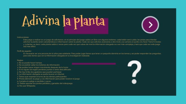 DESCUBRE LA PLANTA | Genially