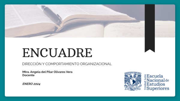 Encuadre Direc y Comp Org | Genially
