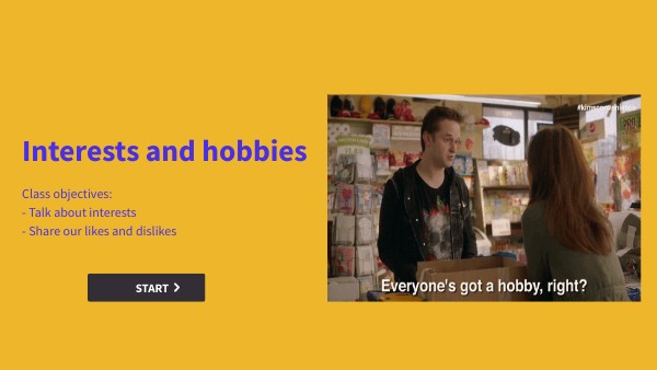 Interests and hobbies | Genially