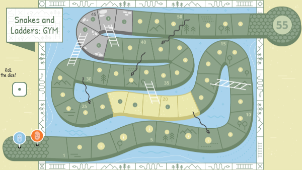 Snakes and Ladders: Gym Edition | Genially