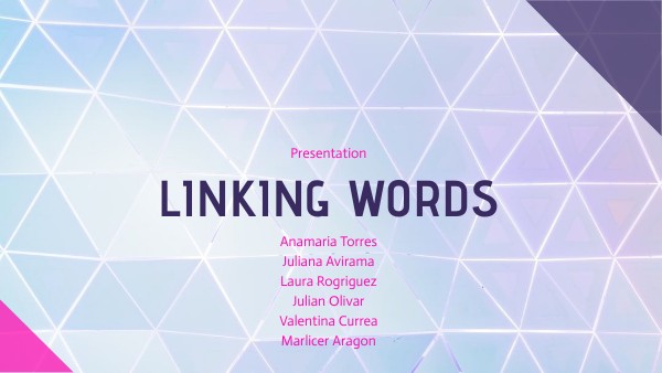 LINKING WORDS | Genially