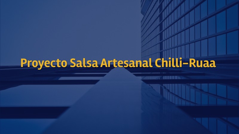 Proyecto Salsa Artesanal Chilli-RuaaPRESENTACIÓN SOBRIA