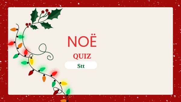 Noël en quiz | Genially