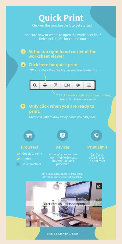 Quick print guide | Genially