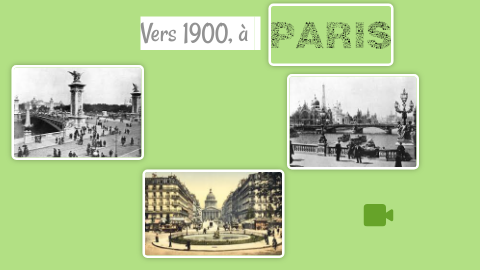 Vers 1900 à Paris | Genially
