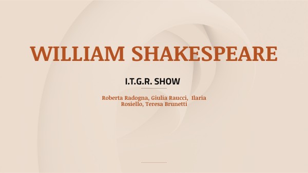 William Shakespeare | Genially