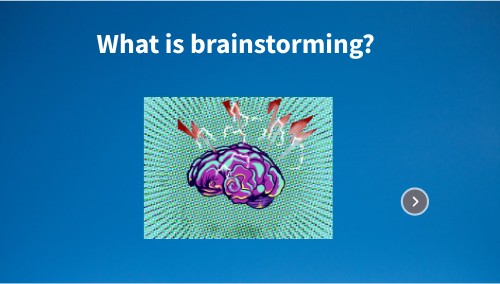 Brainstorming and Summarizing