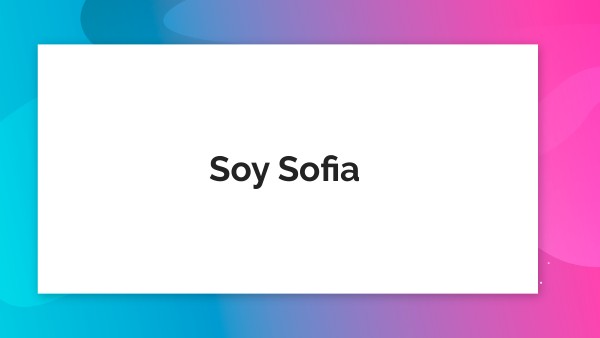 UNIVERSE PRESENTACION SOFIA