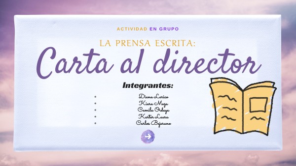 CARTA AL DIRECTOR - COMUNICACIÓN