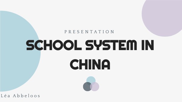China school system | Genially