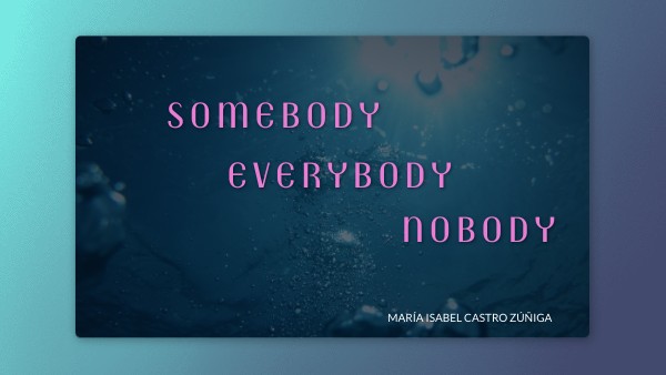 SOMEBODY-EVERYBODY-NOBODY | Genially