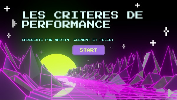 Les critères de performance