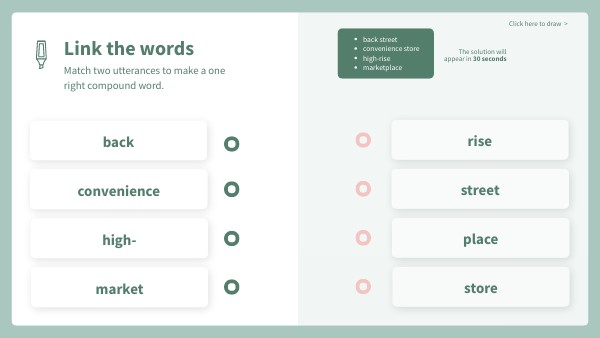 JOIN WORDS - COMPOUND WORDS
