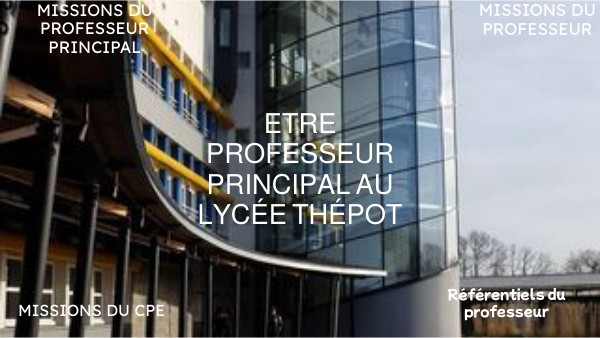 Professeur principal | Genially