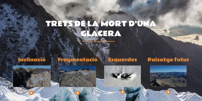 Trets de la mor d'un glaciar