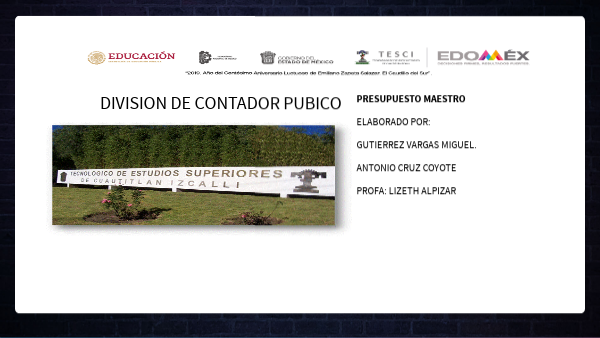 Presupuesto Maestro | Genially